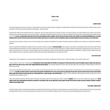 O saber e o poder a contribuição de Michel Foucault.pdf
