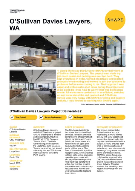Devise Strategies for Office Interior Fit Out Plan | PDF