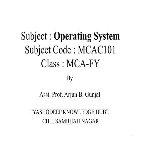 Process Scheduling in OS | PDF