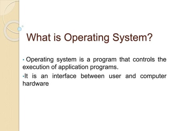Types of operating system | PPTX | Operating Systems | Computer Software and Applications