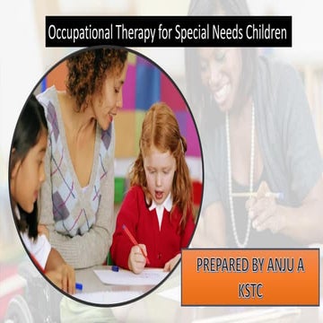 Occupational Therapy For Special Needs Children Pdf