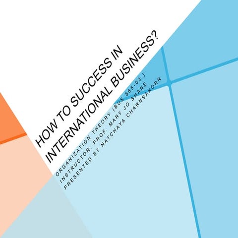 How To Success in International Business? | PPT