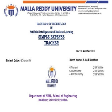 Daily Expense Tracker BSc.CSIT Project Nepal | PDF