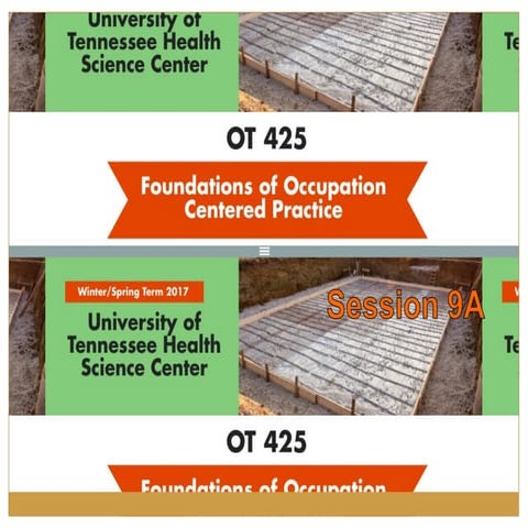 OT 425 Session 9A | PPT