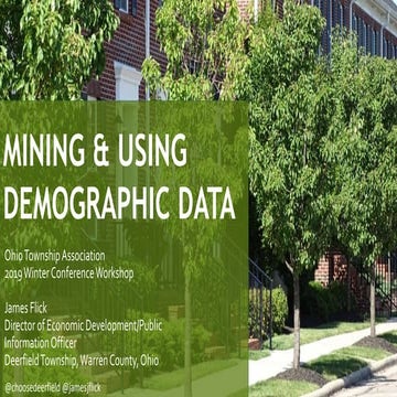 Importance of Demographic Data to Local Governments | PPTX