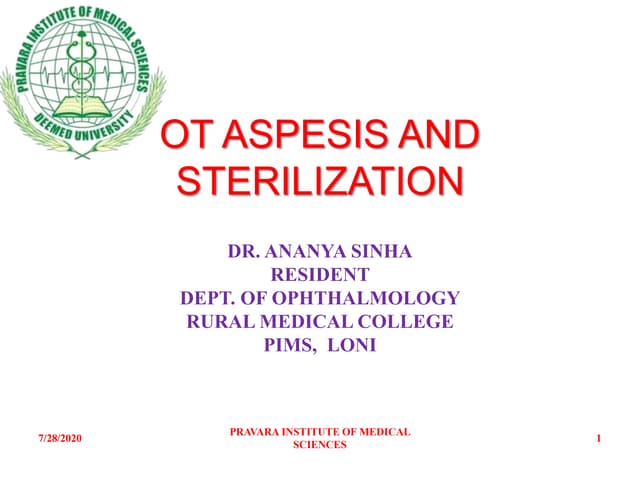 Sterilization of surgical instruments | PPTX