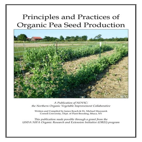 Organic Pea Seed Production Practices ~ Cornell University | PDF ...