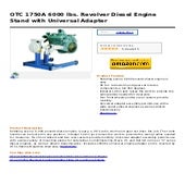 Otc 1750 a 6000 lbs. revolver diesel engine stand with universal adapter