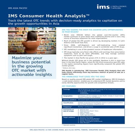 IMS Consumer Health Analysis | PDF