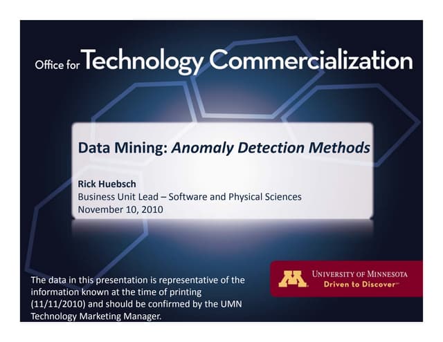 Otc Data Mining Anomaly Detection Methods Ppt 2660
