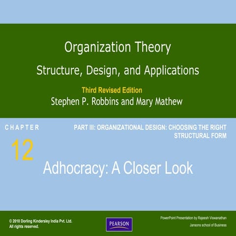 Ot chapter 12 | PPT | Business | Business and Finance