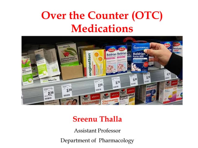 OTC DRUGS (OVER THE COUNTER) | PPTX