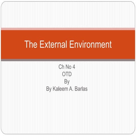 Otd ch-4-external-environment | PPTX