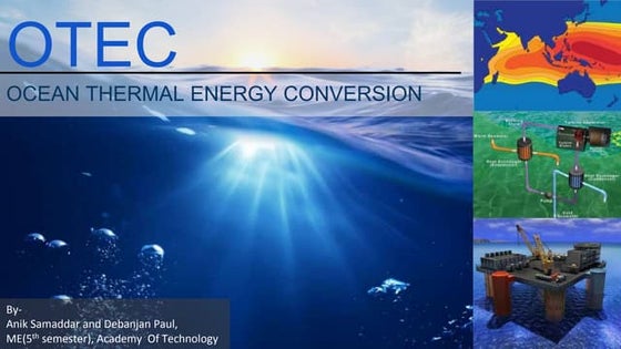 Ocean Thermal Energy Conversion | PPT