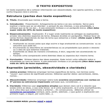 O texto expositivo | PDF
