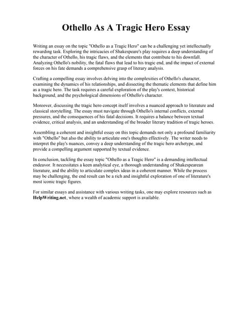 The Iliad Essay. First Coast Technical College | PDF