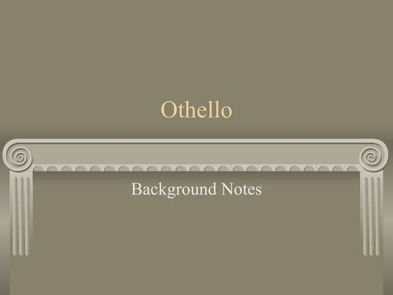 Othello | PPTX | Drama | Genres