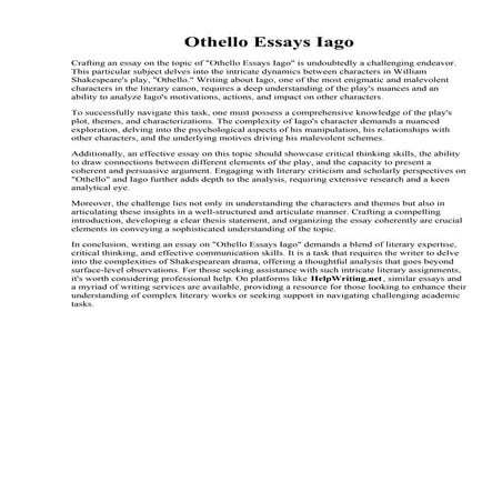 Othello Essays Iago.pdf