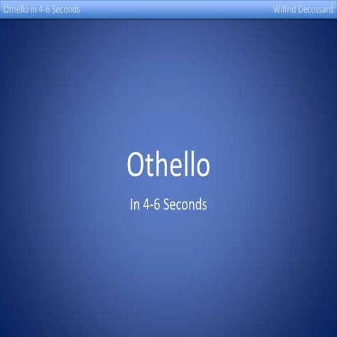 Othello Powerpoint Pptx