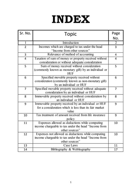 Income other sources | PPTX | Business Accounting & Finance | Business