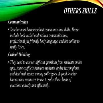 Others skills | PPT