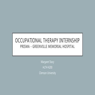 Ot internship ppt | PPTX