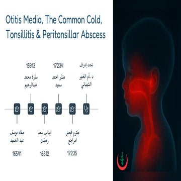 Otitis Media, The Common Cold, Tonsillitis & Peritonsillar Abscess | PDF