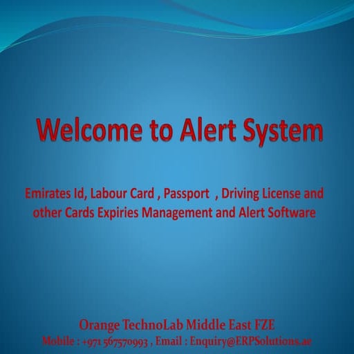 OTME Alert Software | PPSX