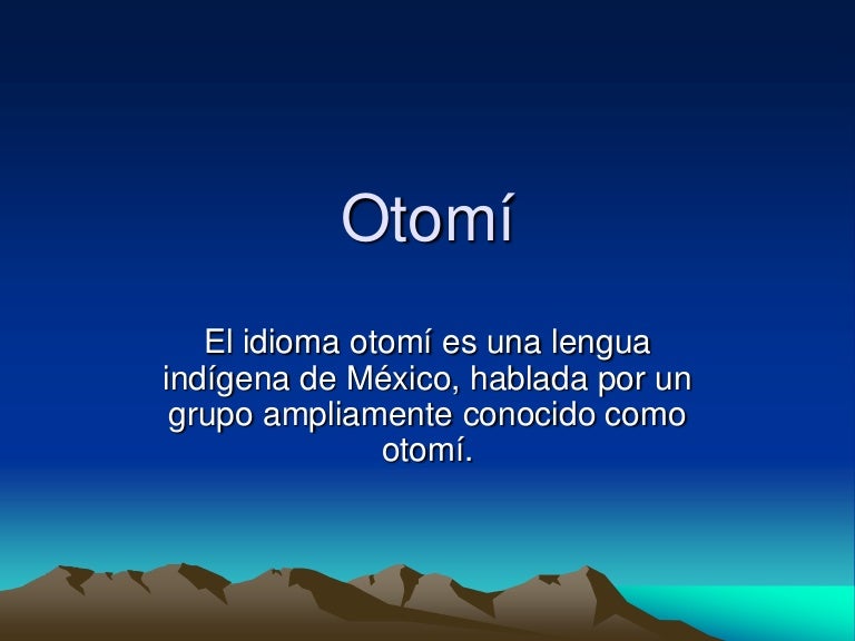 Otomi Poetry