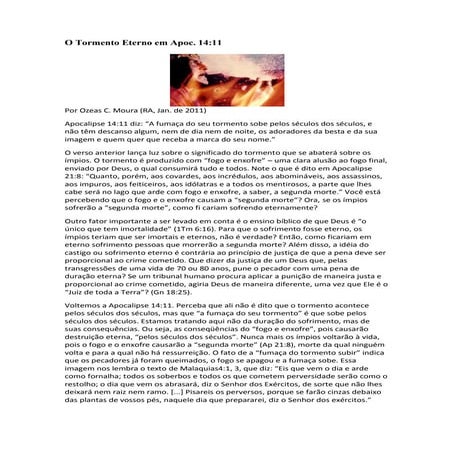O tormento eterno em apoc | DOCX