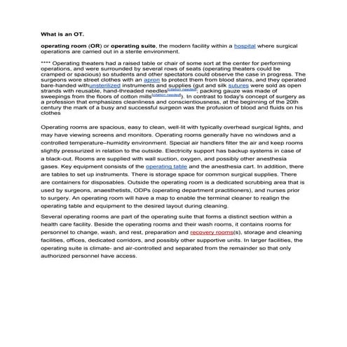Ot presentation | DOCX | Lung and Respiratory Health | Diseases and Conditions