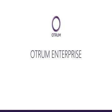 Otrum enterprise master esp | PPTX