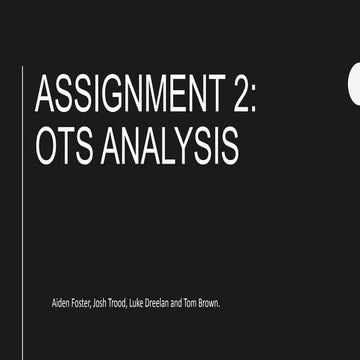 What is an OTS | PPT