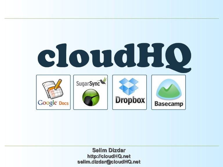 cloudHQ presentation