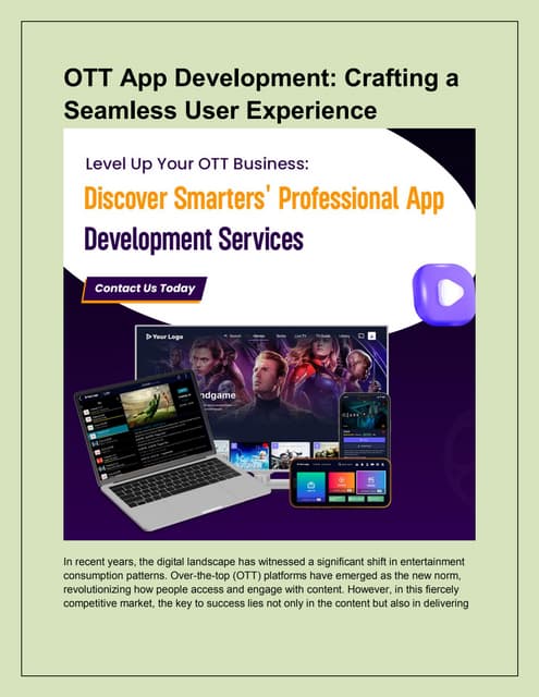 Create a Seamless Viewing Experience with Your Own Custom OTT Player.pdf