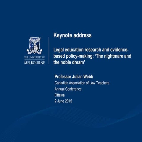 Presentation at #CALT2015, Ottawa | PPT