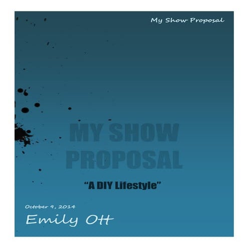 My Show Proposal | DOCX