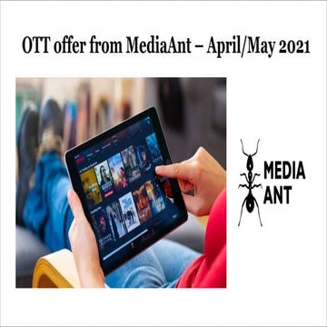 Video OTT Platforms Advertising Offer by TMA | PPT
