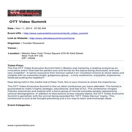 Ott video summit | PDF