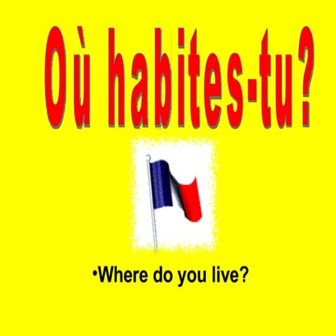 Ou Habites Tu Pays | PPT