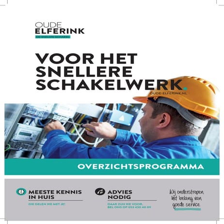 Overzichtsprogramma Oude-Elferink BV | PDF
