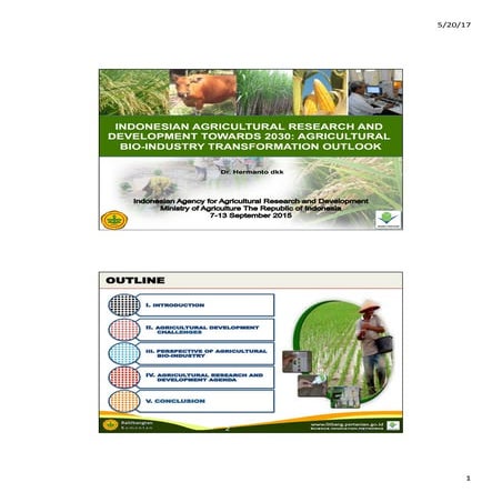 INDONESIAN AGRICULTURAL RESEARCH AND DEVELOPMENT TOWARDS 2030 ...
