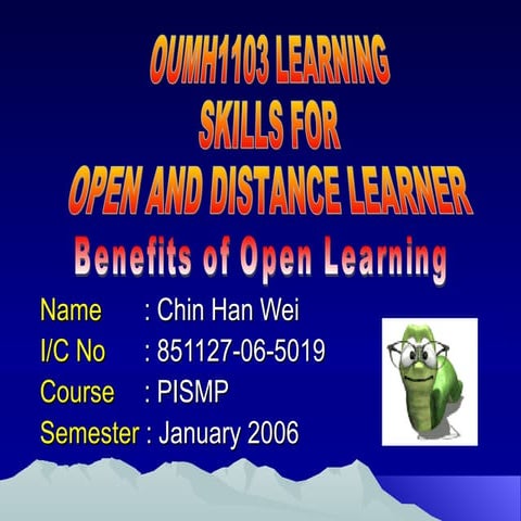 Open learning by garima | PPTX