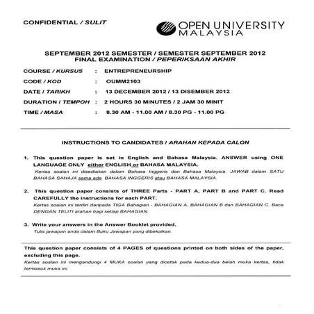 Pembentangan Pengajian Perniagaan STPM 2014 (Assignment) | PPTX