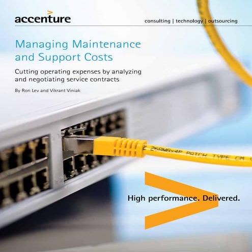 Accenture managing-maintenance-and-support-costs | PDF
