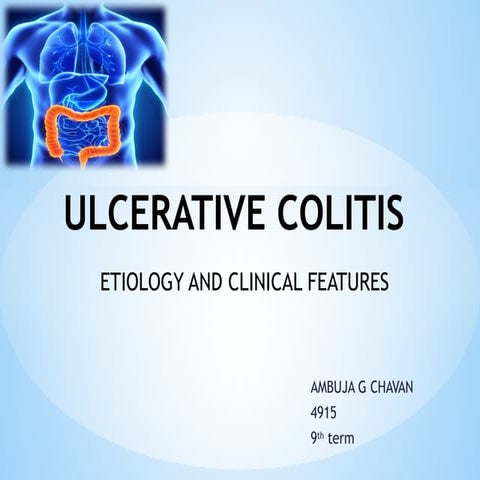 ULCERATIVE_COLITIS.pptx Inflammatory bowel disease. | PPTX