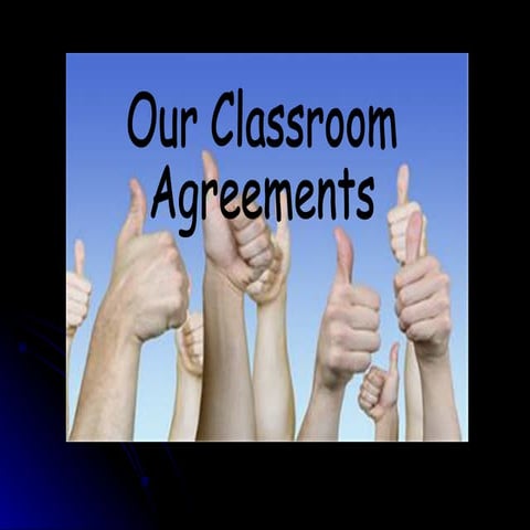 Our Classroom Agreements | PPT