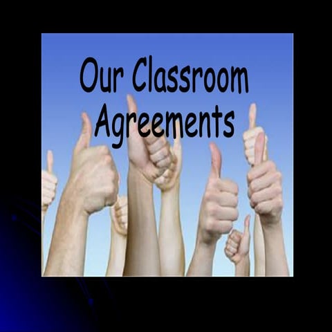 Our Classroom Agreements | PPT