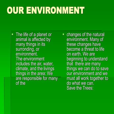 Our Environment | PPT