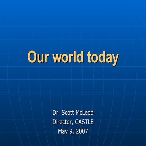 Our World Today | PPT
